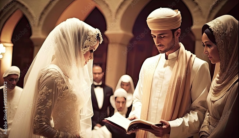 Muslim wedding ceremonies are a beautiful display of the couple's love ...