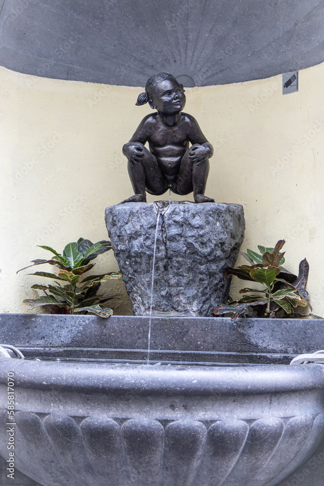 Brussels Belgium December 26 2022 Jeanneke Pis Pissing Girl Peeing