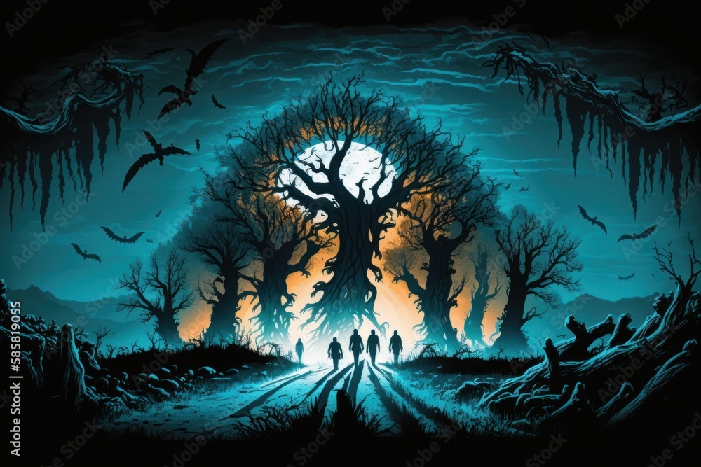 AI-generated Haunted Forest: Immersive Art of Supernatural Creatures ...