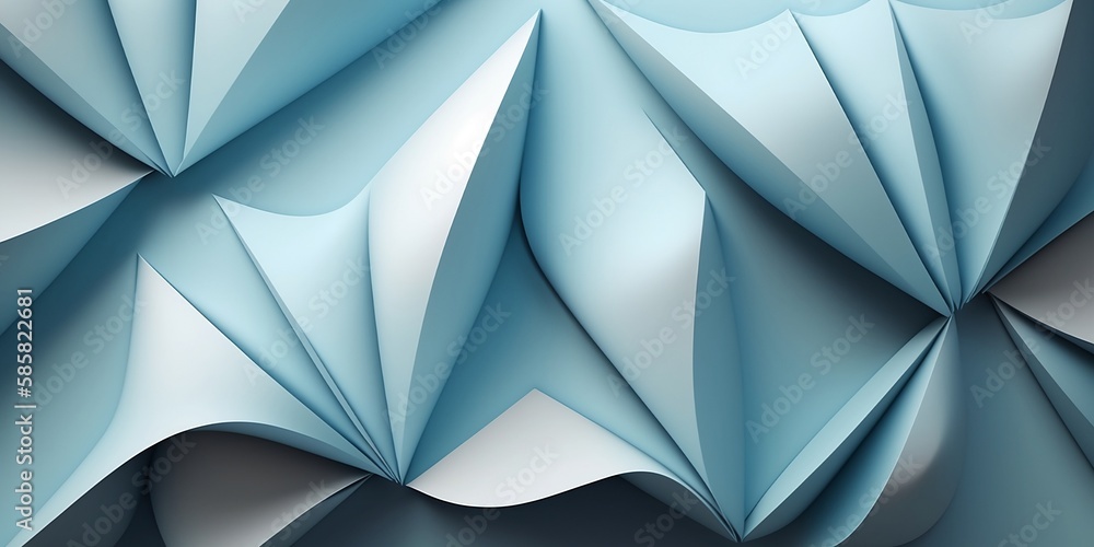 Origami-Inspired: A Textured Blue Paper Background with Folded Edges ...