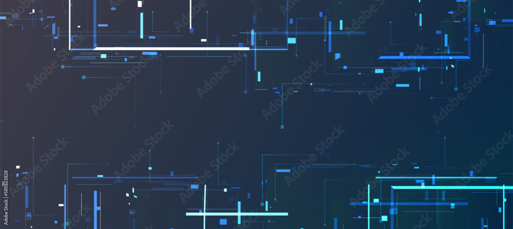 cyber background and link network, light background , digital ...