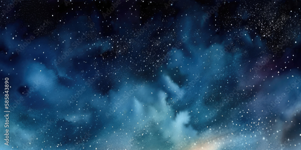 Dark Blue Star Background