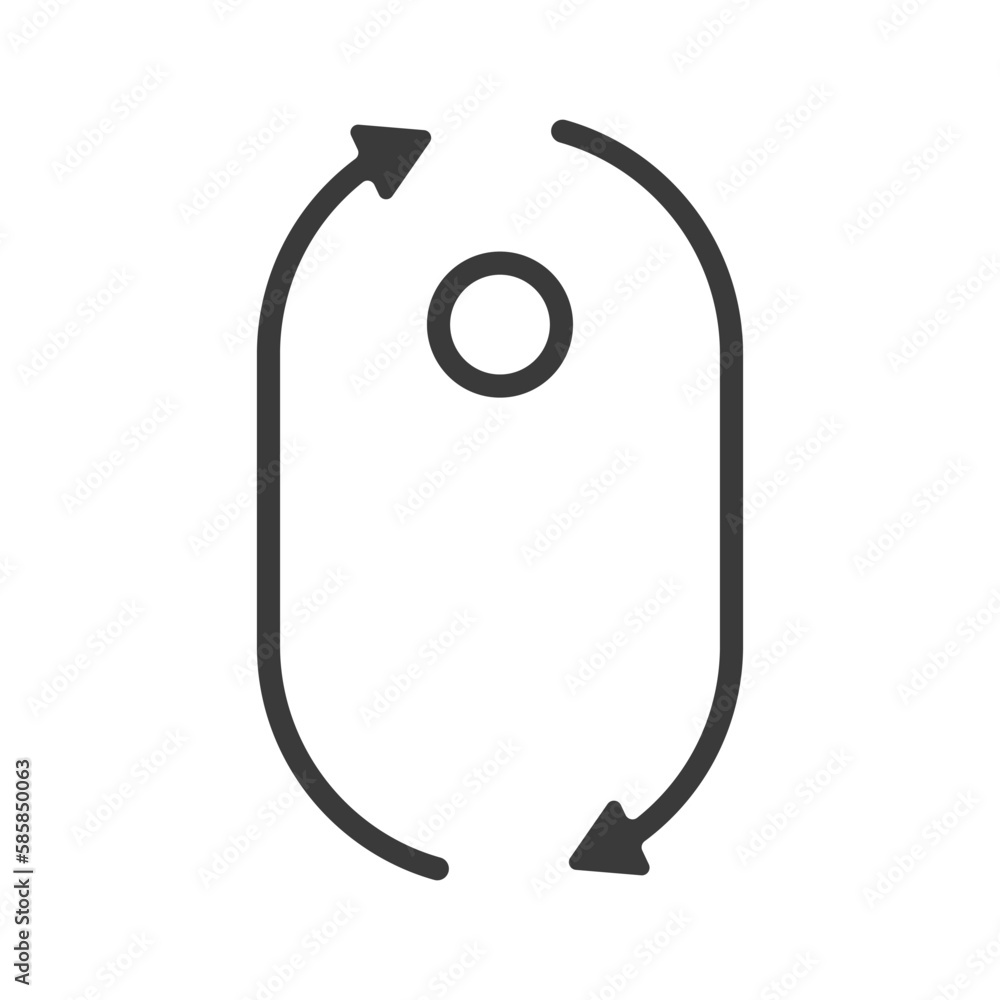 Scrolling Mouse Cursor Vector Mouse Rotation Icon For Pc Flipping In