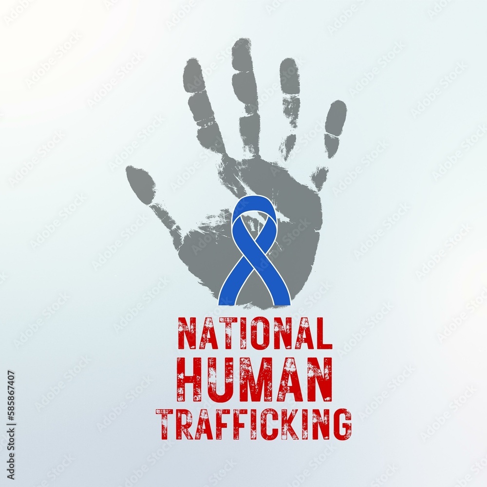 Stop Sign, Human Trafficking Concept, Stop Human Trafficking, Against ...