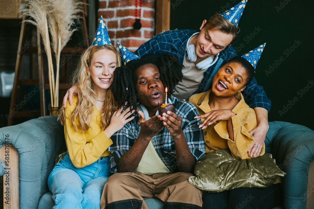 diversity and international group of young people friends students ...