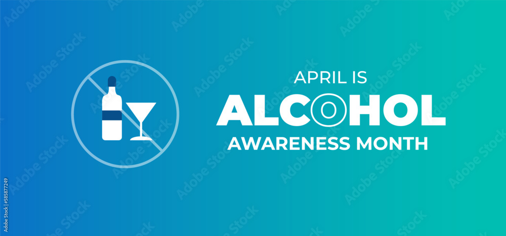 Alcohol Awareness Month background or banner design. Stock Vector ...