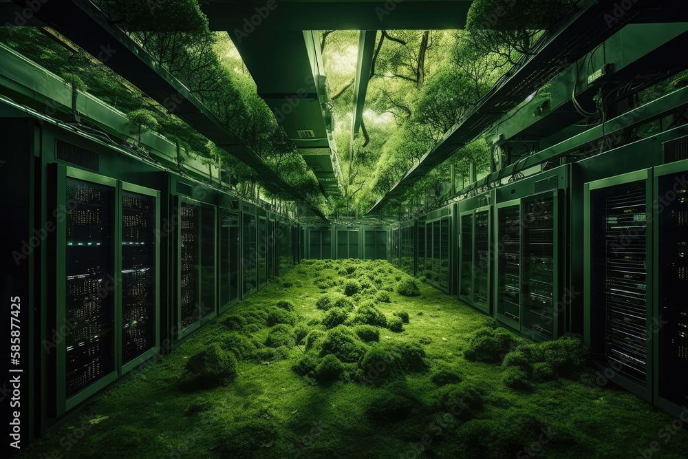 Green Computing: A Server Room Transformed into a Lush Oasis ...