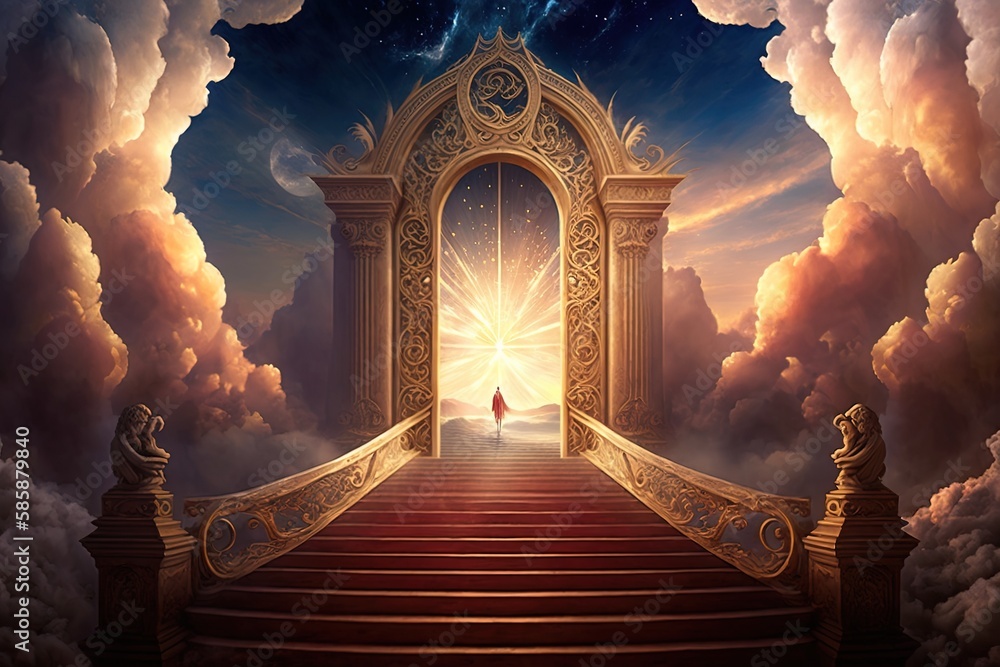 God's Majestic Abode – An Image of Heaven's Eternal Sanctity Generative ...