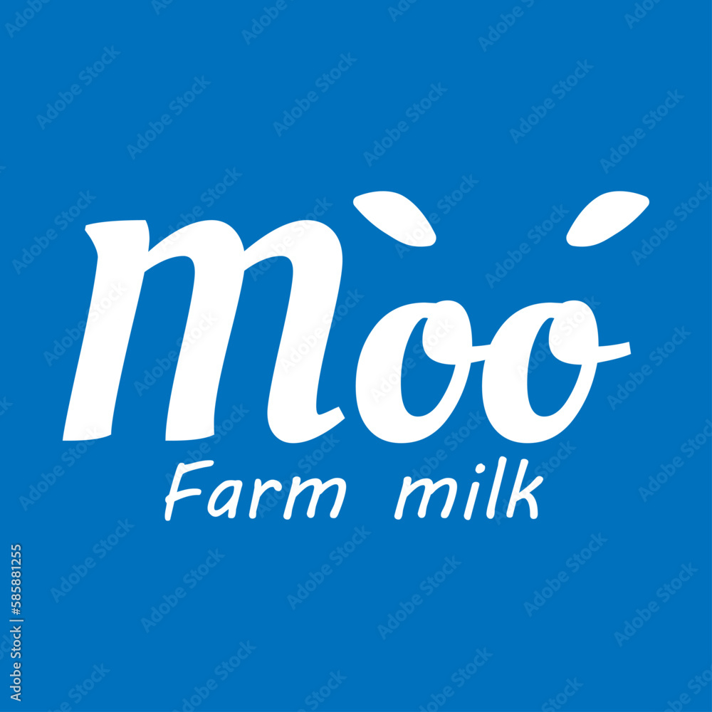 Vector illustration of fresh dairy milk logo, stamps for milky natural ...