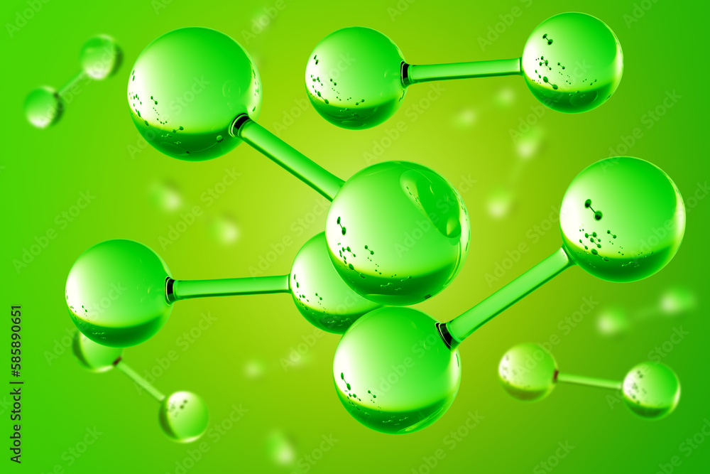Hydrogen background. Chemical structure of h2. Atoms and molecules of ...