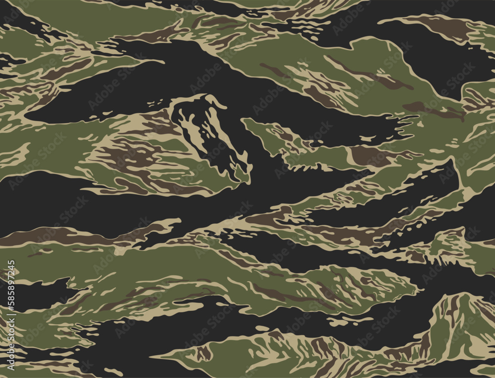 Army vector camouflage background, seamless fabric texture, modern ...