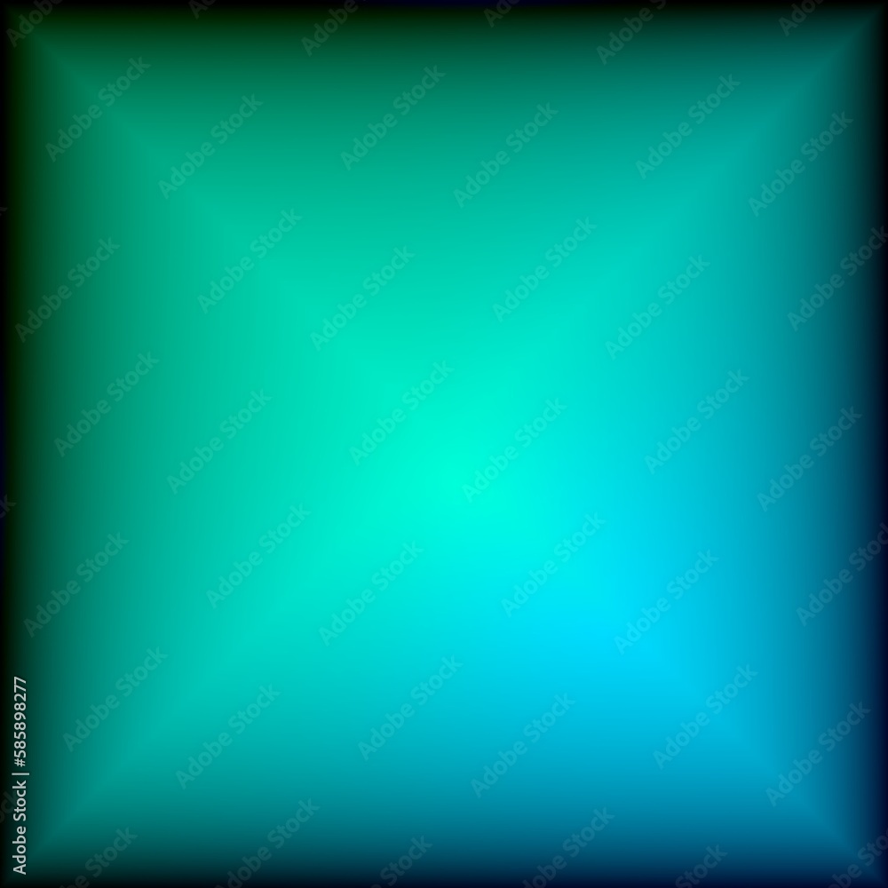Teal abstract square diamond background, tech, round centered backdrop ...