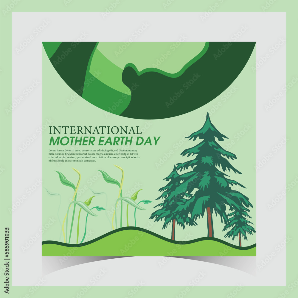 earth day social media post. Environmental problems and environmental ...