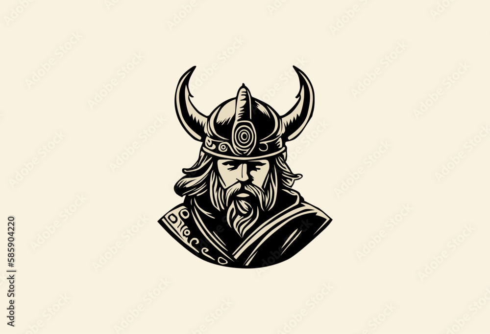 viking warrior vector logo Stock Vector | Adobe Stock
