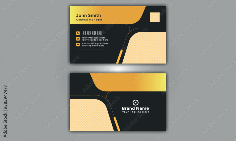 Modern Corporate and Creative Business card Design Template Double ...