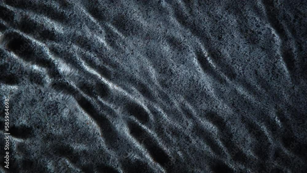 Top down view seabed texture, sea floor beach sand ripple of water ...