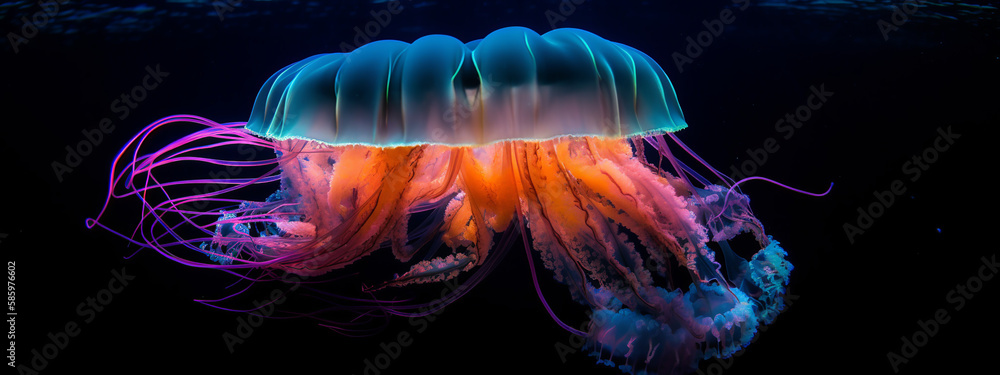 jellyfish, light, water, sea, fish, ocean, underwater, blue, jelly ...