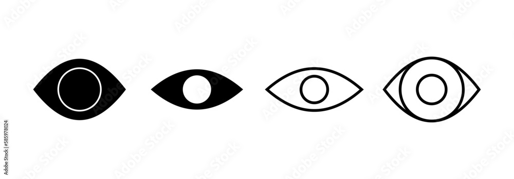 Eye icon vector for web and mobile app. Eye sign and symbol. Look and ...