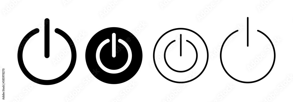 Power icon vector for web and mobile app. Power Switch sign and symbol ...