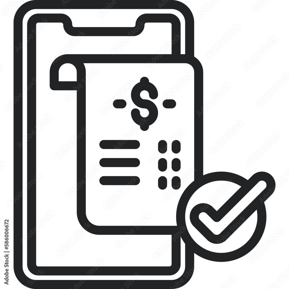 Smartphone device with receipt, electronic invoice, online invoice ...