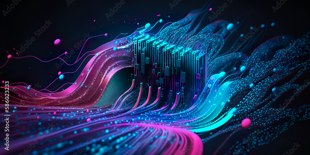 system of digitalization processor or Neural networks of Artificial Intelligence.power and ...