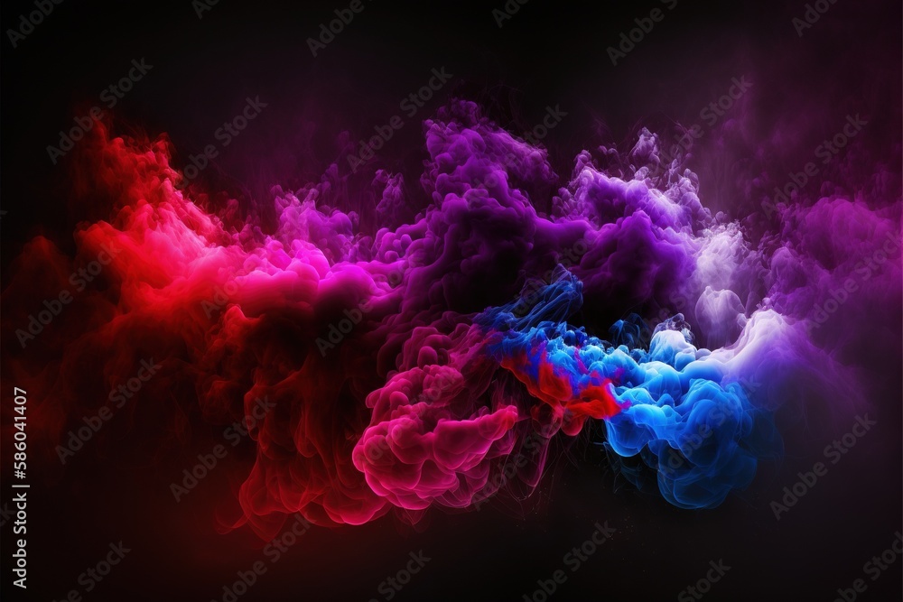 Colorful smoke, abstract background, wallpaper. Color bomb. Printable ...