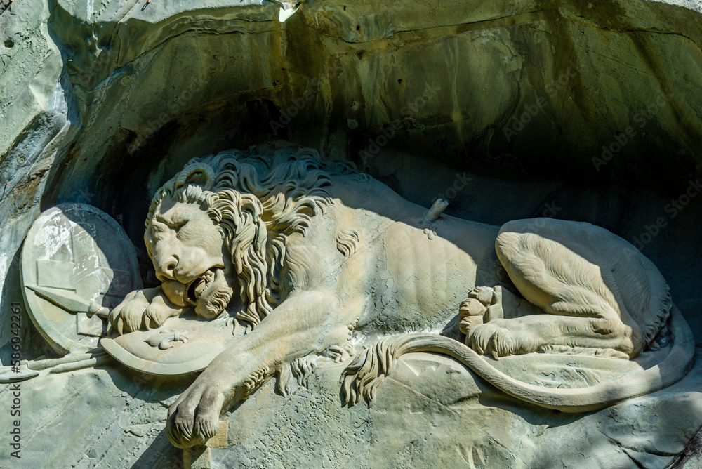 Poster Lion Monument at Swiss town Luzern – Wall Art | UkPosters
