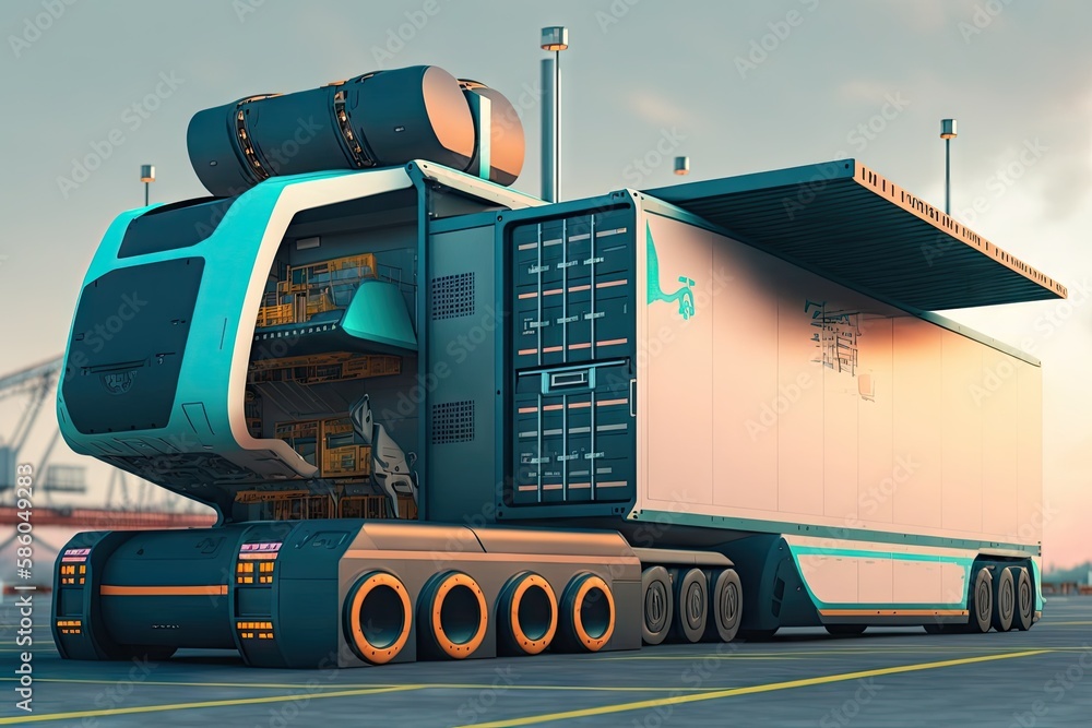 autonomous cargo transport system with automated loading and unloading ...