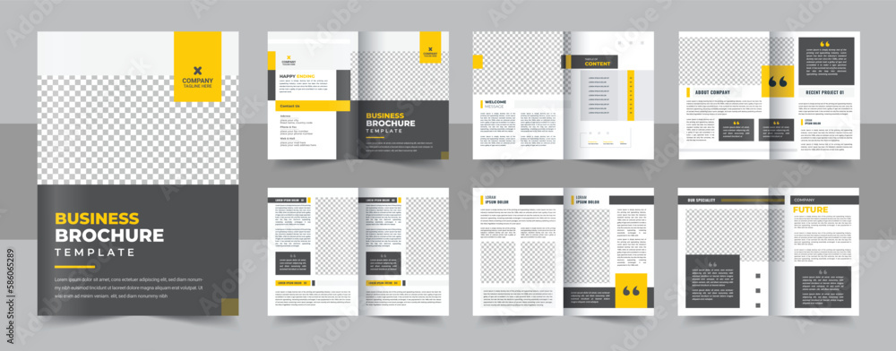 Fototapeta mapa świata dla dzieci Business brochure template layout ...