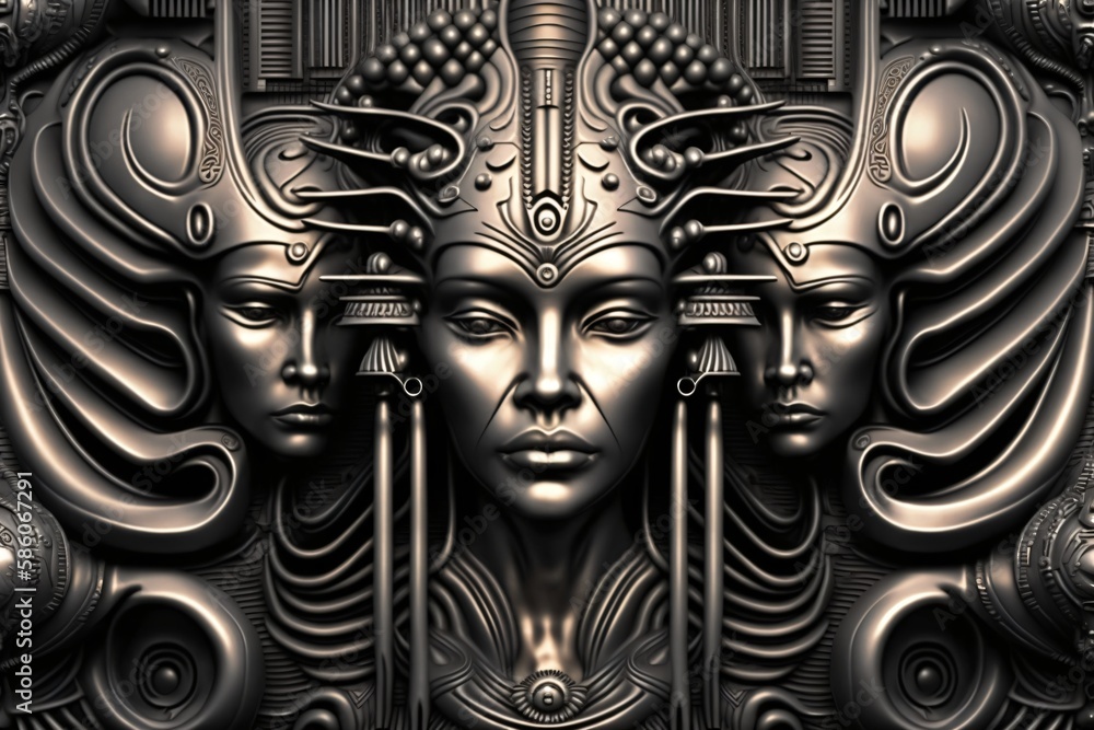 Mayan Paintings Alien