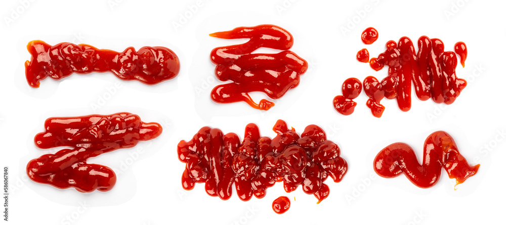 Ketchup Drop Isolated, Tomato Sauce Splash, Catsup Stain, Hot Puree ...
