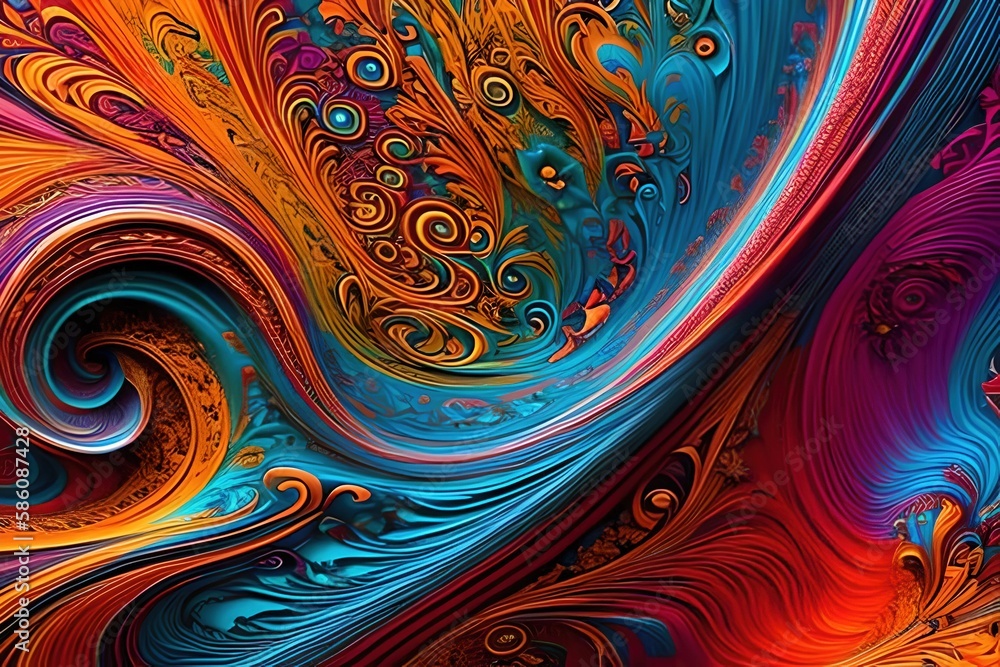 Howling Vortex of Intricate and Wild Swirls: Stunning High Definition ...