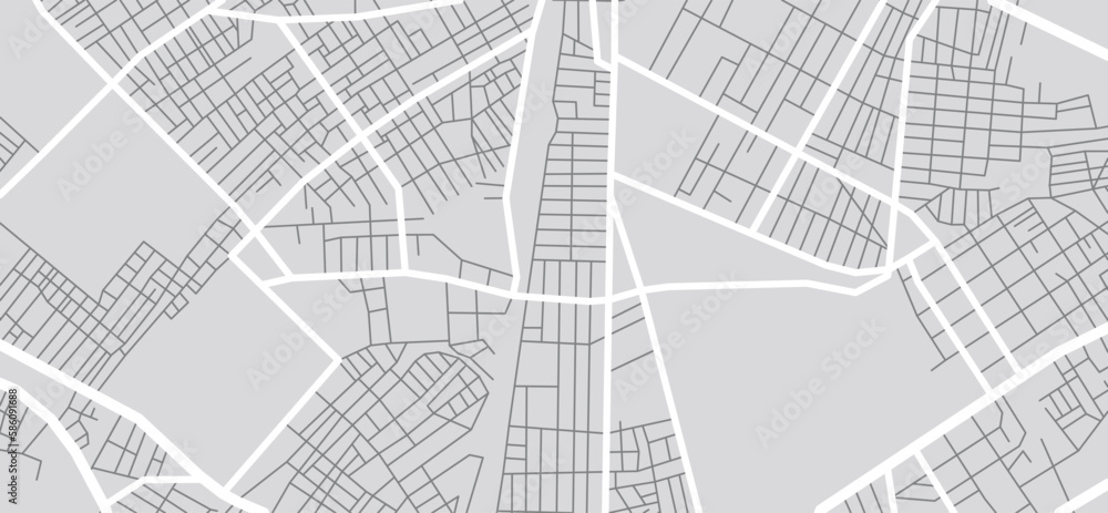 City map. Downtown gps navigation plan, Abstract architectural ...