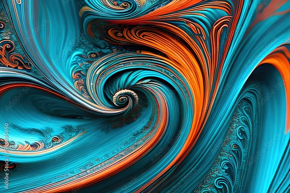 Howling color Vortex of Intricate and Wild Swirls: Stunning High ...