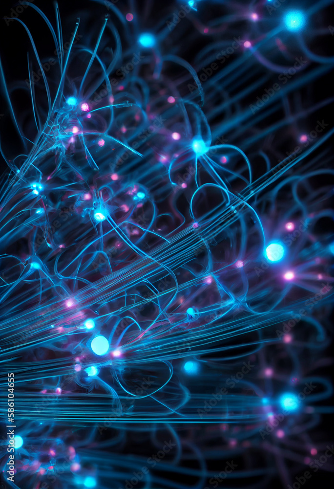 Quantum entanglement in the form of multi-colored intersecting waves ...