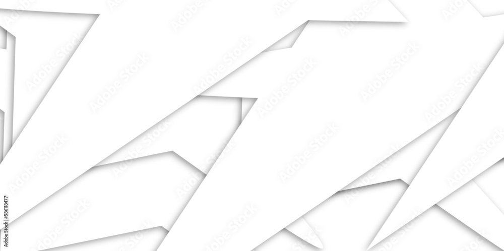 Abstract white triangle lines and technology modern background ...