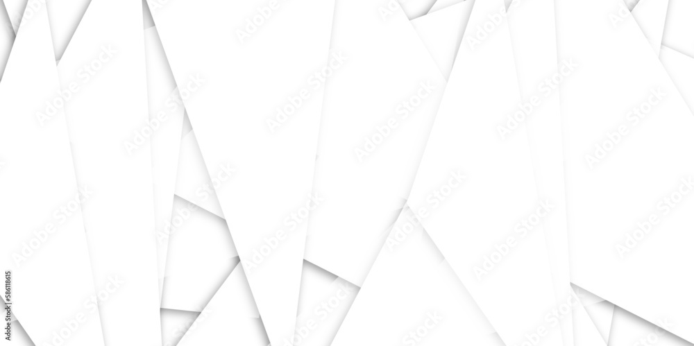 Abstract white triangle lines and technology modern background ...