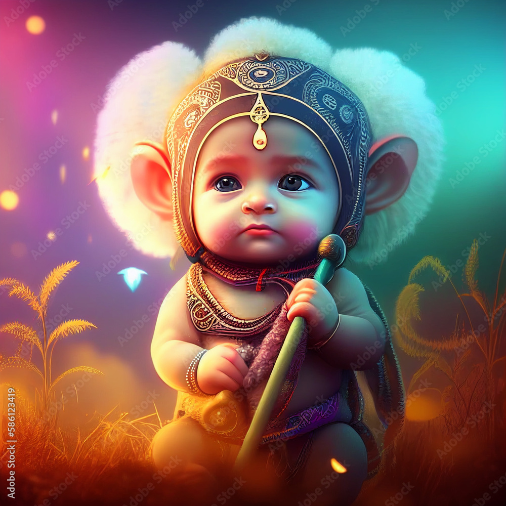 cute baby colorful Indian hindu God Ram Shri Ram Siya Ram Rama Ramayana ...