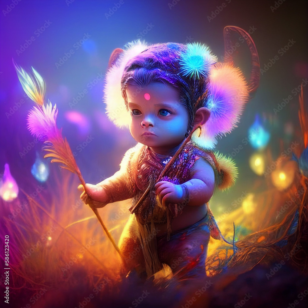cute baby colorful Indian hindu God Ram Shri Ram Siya Ram Rama Ramayana ...