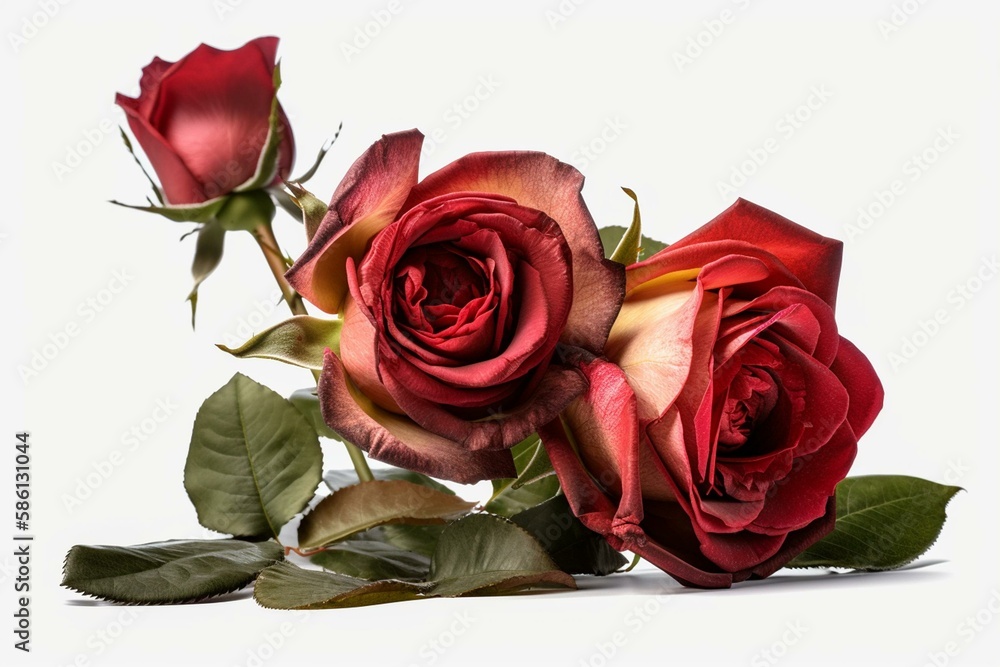rose flowers on transparent background. PNG file, drag and drop on ...