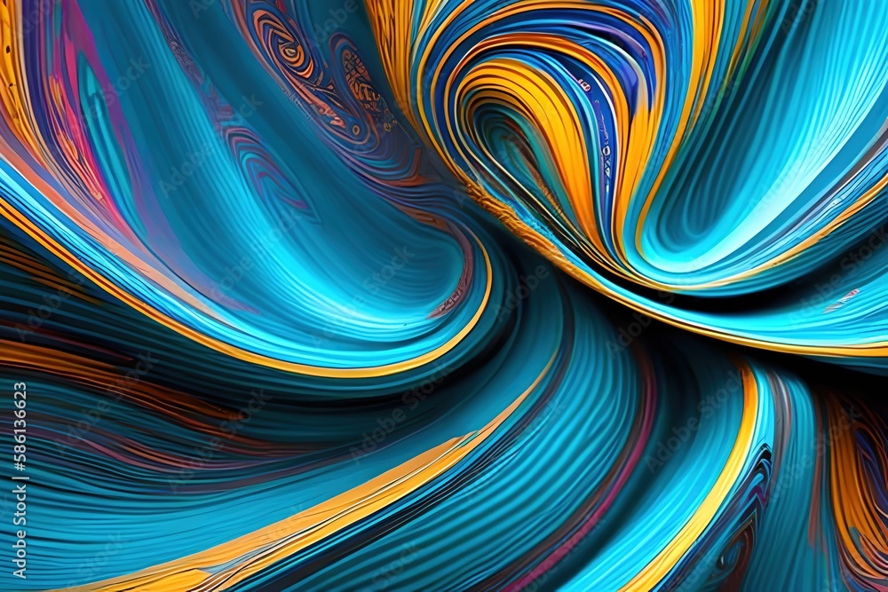 Howling color Vortex of Intricate and Wild Swirls: Stunning High ...