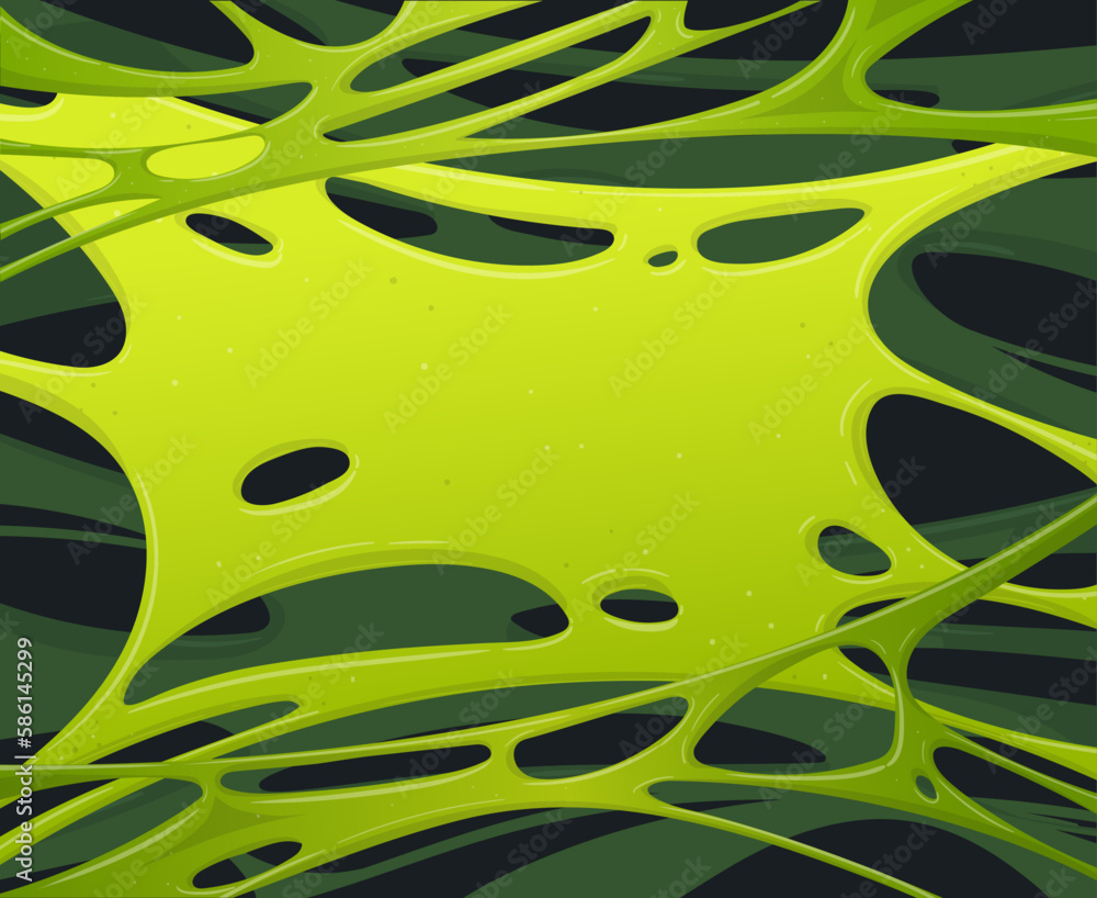 Cartoon stretched slime background. Sticky dripping slime, goo liquid ...