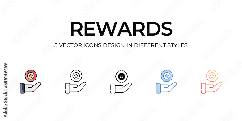 Rewards icon. Suitable for Web Page, Mobile App, UI, UX and GUI design ...