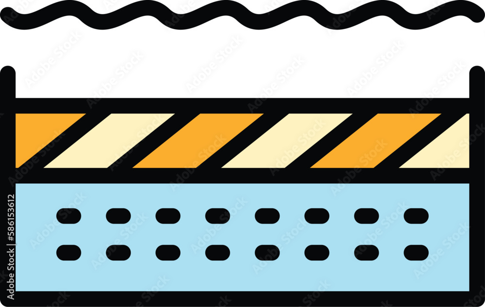 Water filtration laboratory icon. Outline Water filtration laboratory ...