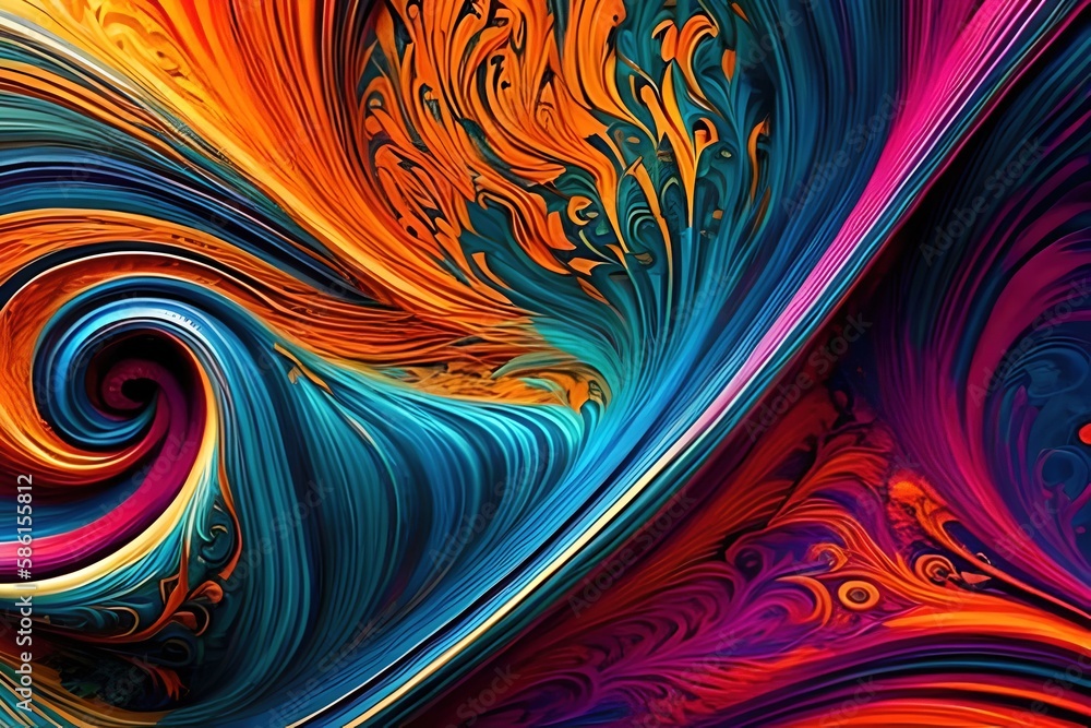 Howling Vortex of Intricate and Wild Swirls: Stunning High Definition ...