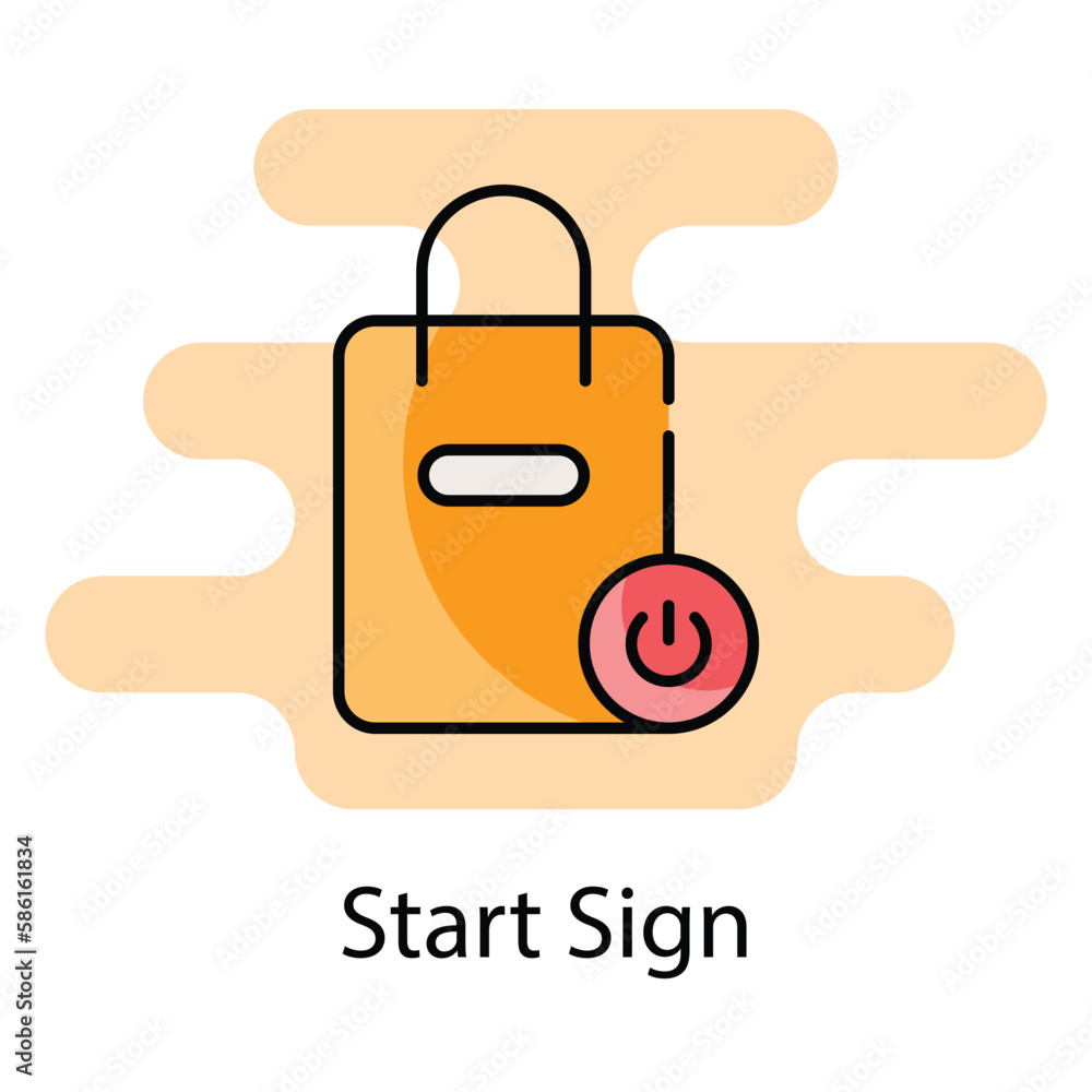 Start Sign icon. Suitable for Web Page, Mobile App, UI, UX and GUI ...