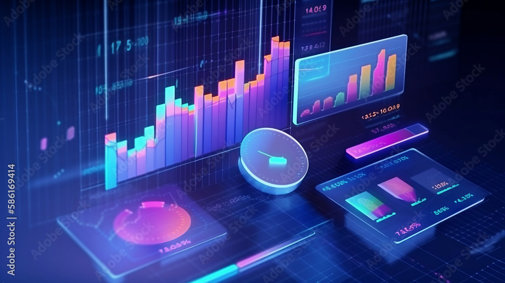 Finance and money technology background concept of business prosperity ...