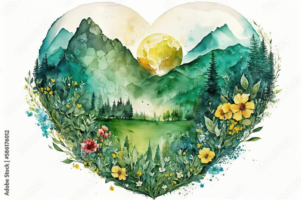 World environment and earth day concept, planet Earth in the shape of a ...