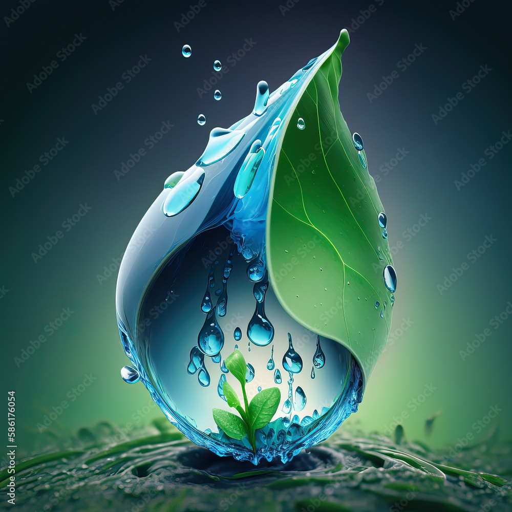 Leaf Water Drop Wallpapers
