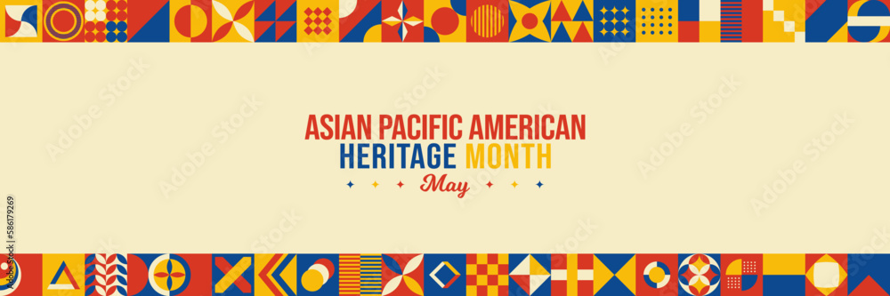 Asian American and Pacific Islander Heritage Month Vector Illustration ...